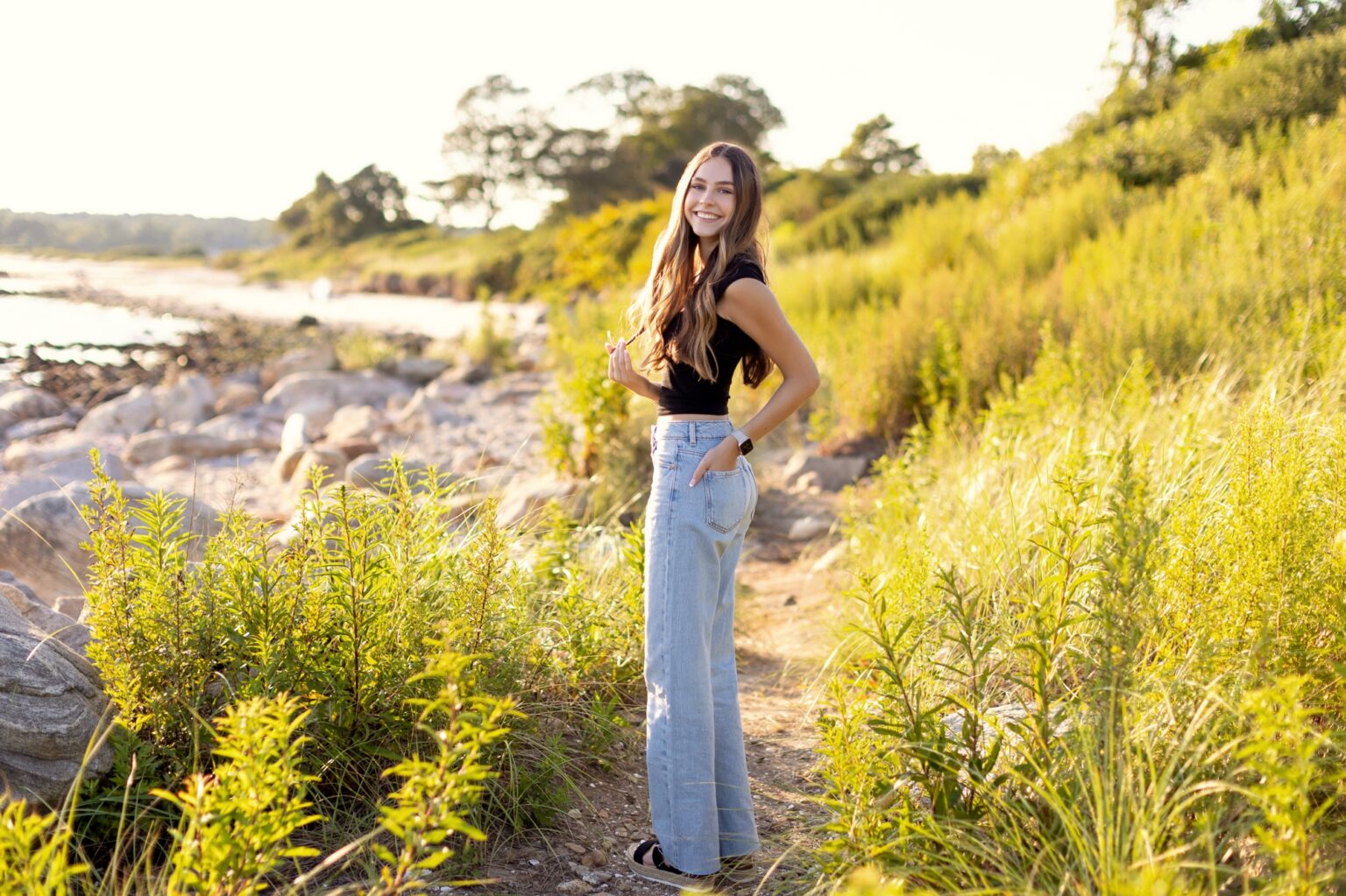 Beach Senior Session | Olivia - Granby CT Senior - New England Wedding ...